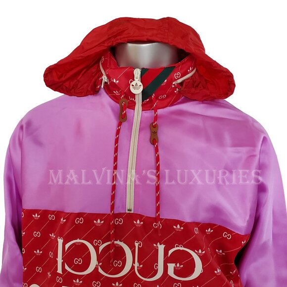 Gucci | Jackets & Coats | Gucci Adidas X Jacket Trefoil G Logo Print ...